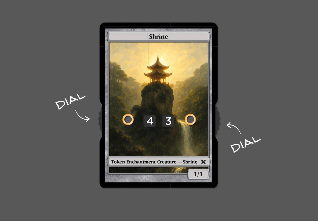 1/1 Shrine Token With Number Display – Magic the Gathering - Etsy