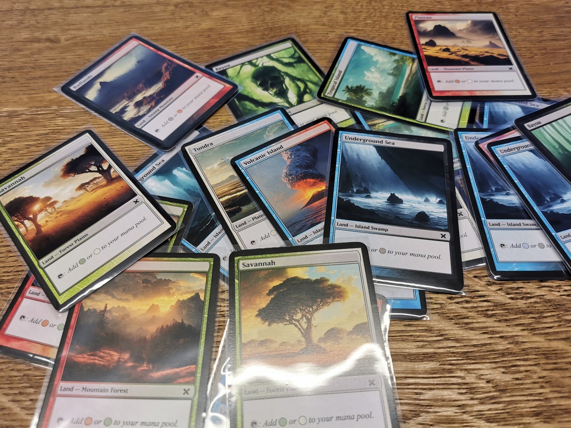 Mtg Dual Lands Proxy Cards - Etsy