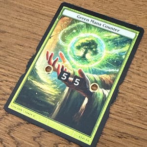 Green Mana Counter With Number Display – Magic the Gathering - Etsy