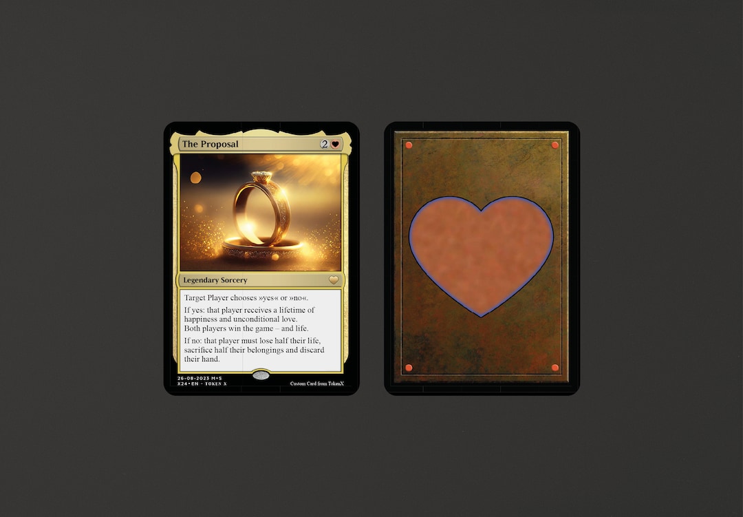 Wedding Proposal – Mtg Customizable Magic Card - Etsy