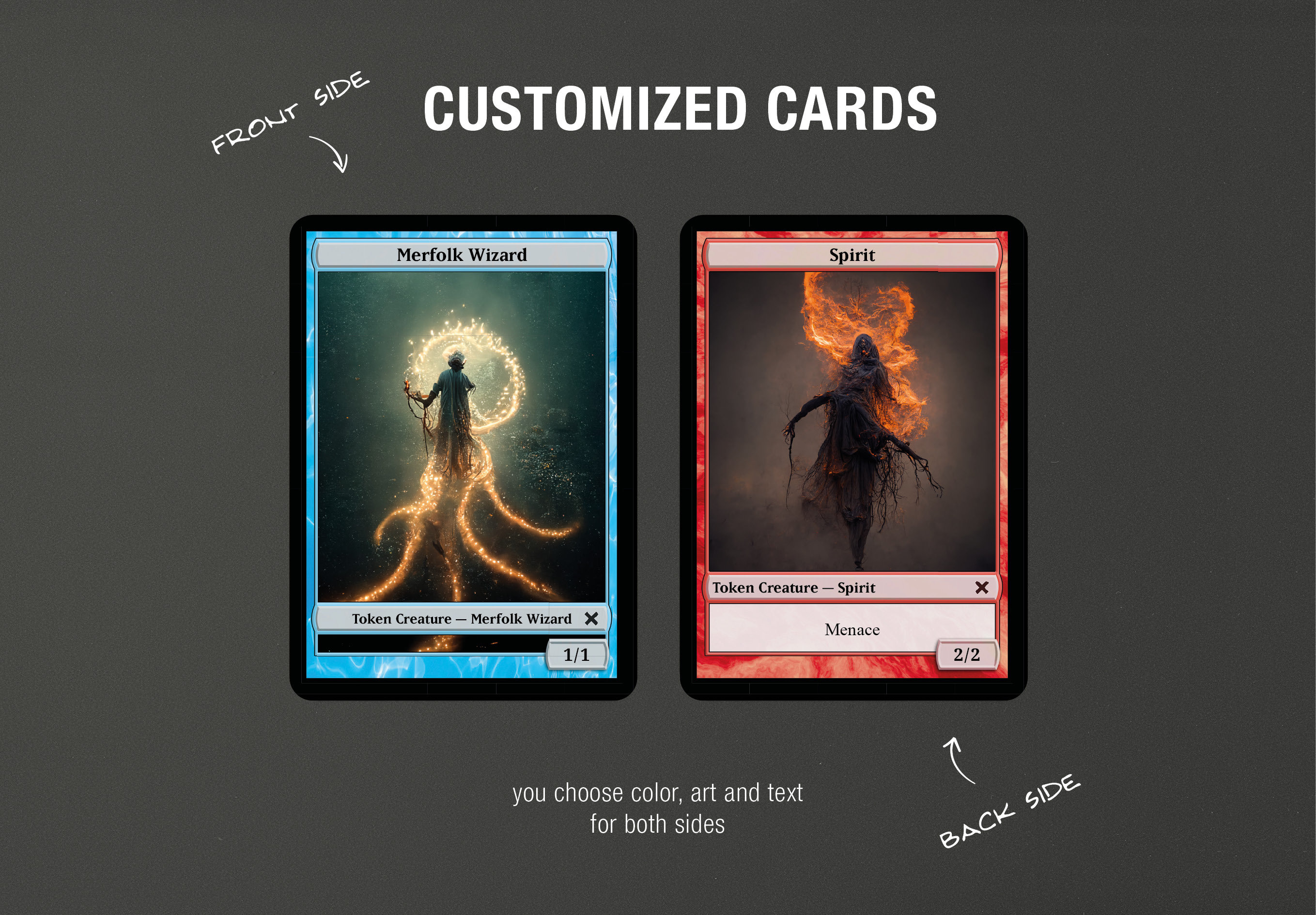 Mtg Customizable Magic and Token Cards Mtg - Etsy