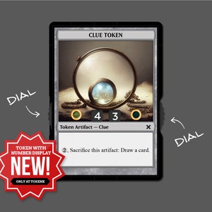 MTG Treasure Token With Number Display - Etsy