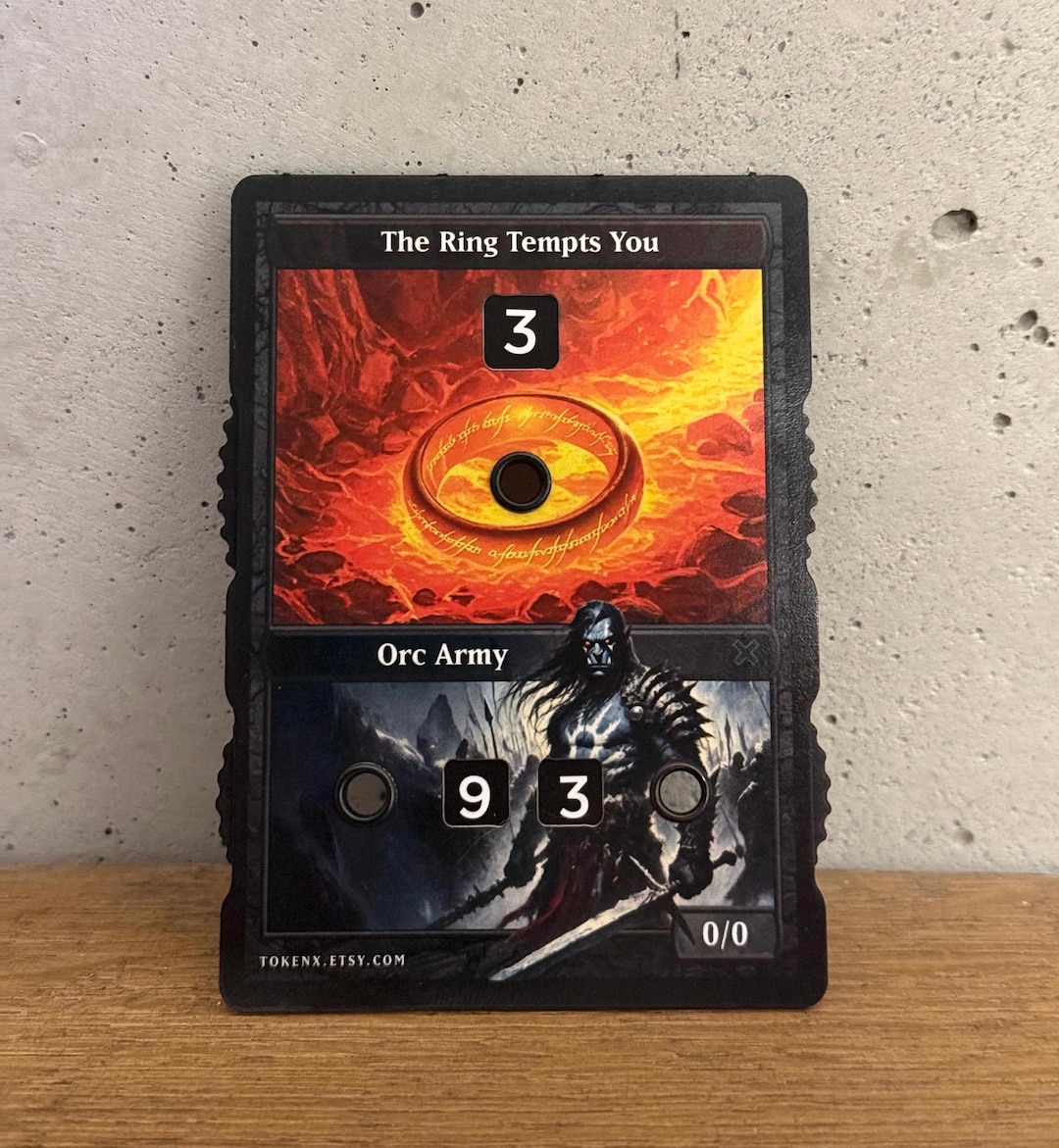 The Ring Tempts You and Orc Army Token With Number Display – Magic the ...