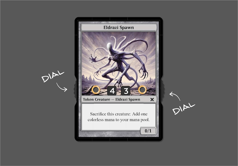 0/1 Eldrazi Spawn Token With Number Display – Magic the Gathering - Etsy