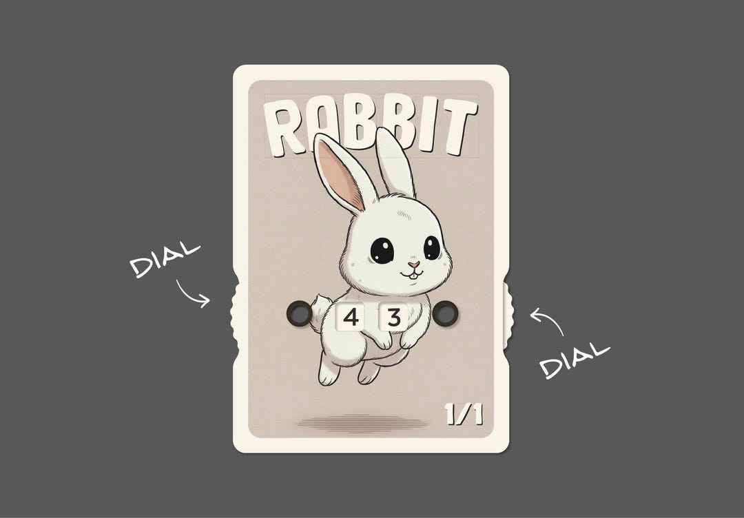 Vintage Rabbit Token Counter With Number Display – Magic the Gathering ...