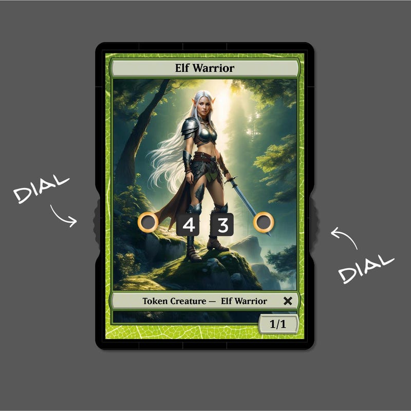 1/1 Elf Warrior Token - Etsy