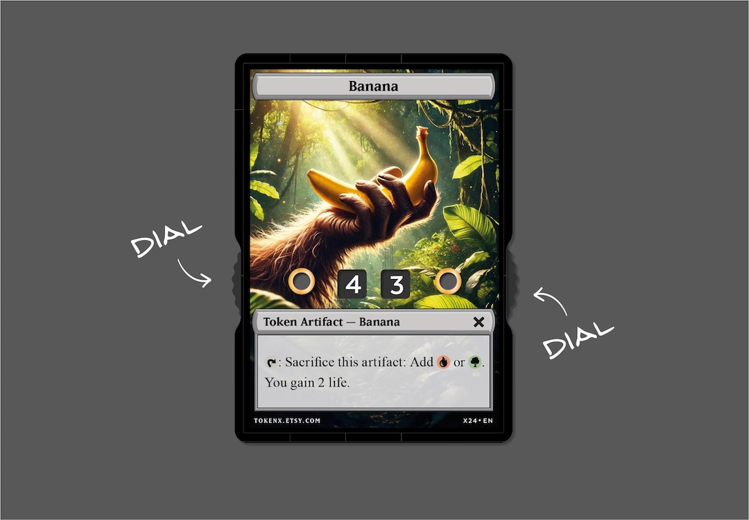 MTG Banana Token With Number Display - Etsy
