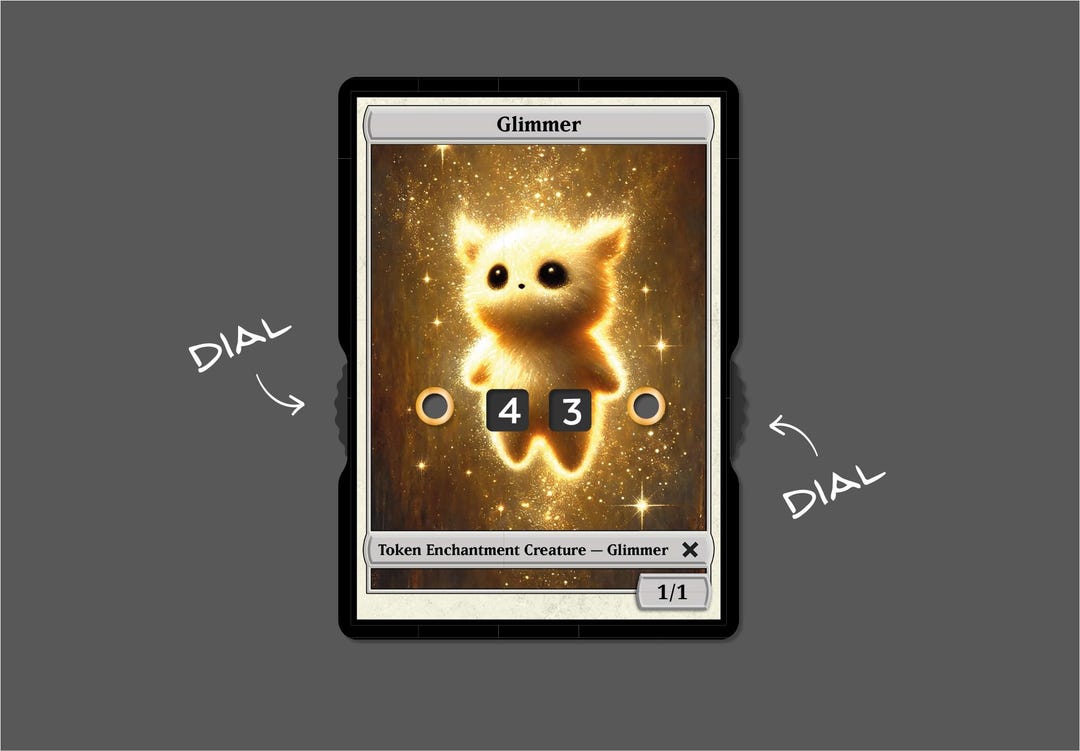 1/1 Glimmer Token With Number Display - Etsy