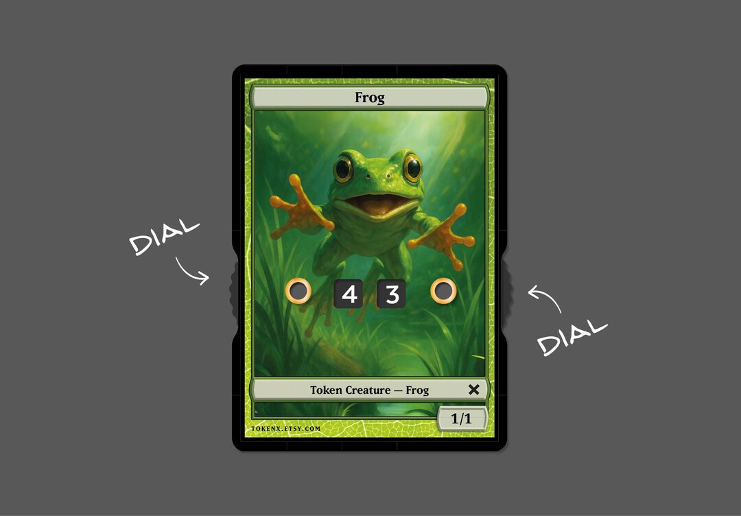1/1 Frog Token With Number Display – Magic the Gathering - Etsy
