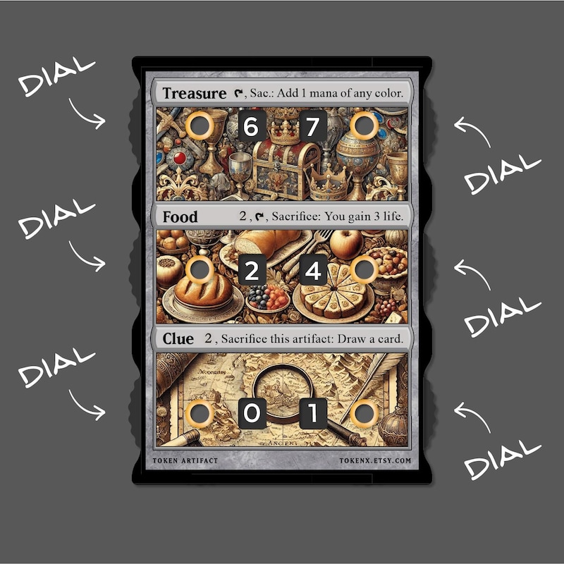 Mtg Treasure Token, Food - Etsy
