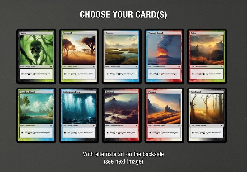 Mtg Dual Lands Proxy Cards - Etsy