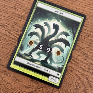 X/X Hydra Token With Number Display – Magic the Gathering - Etsy