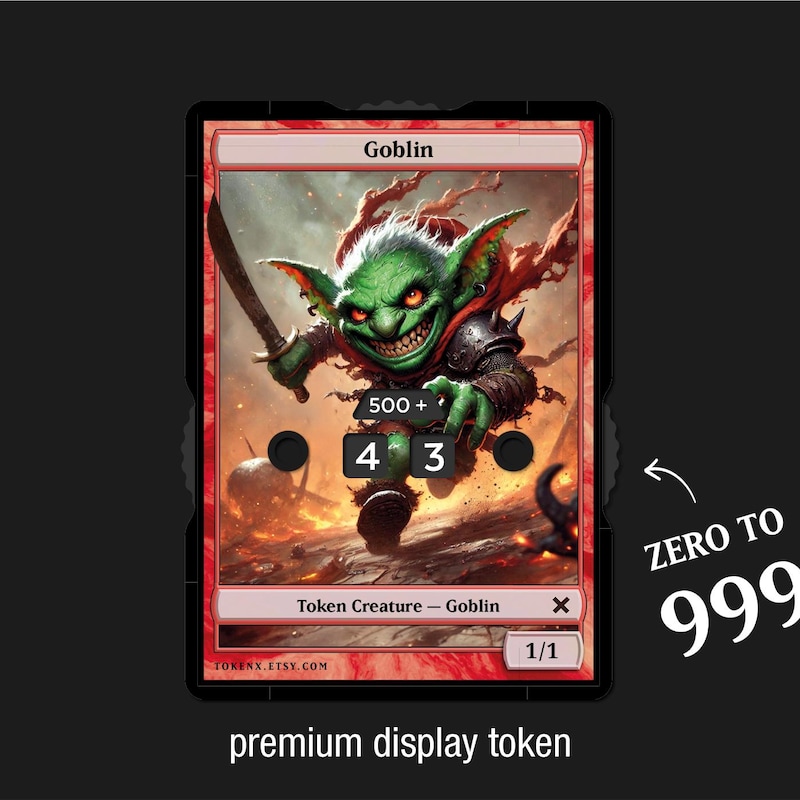 Goblin Token Card Mtg - Etsy
