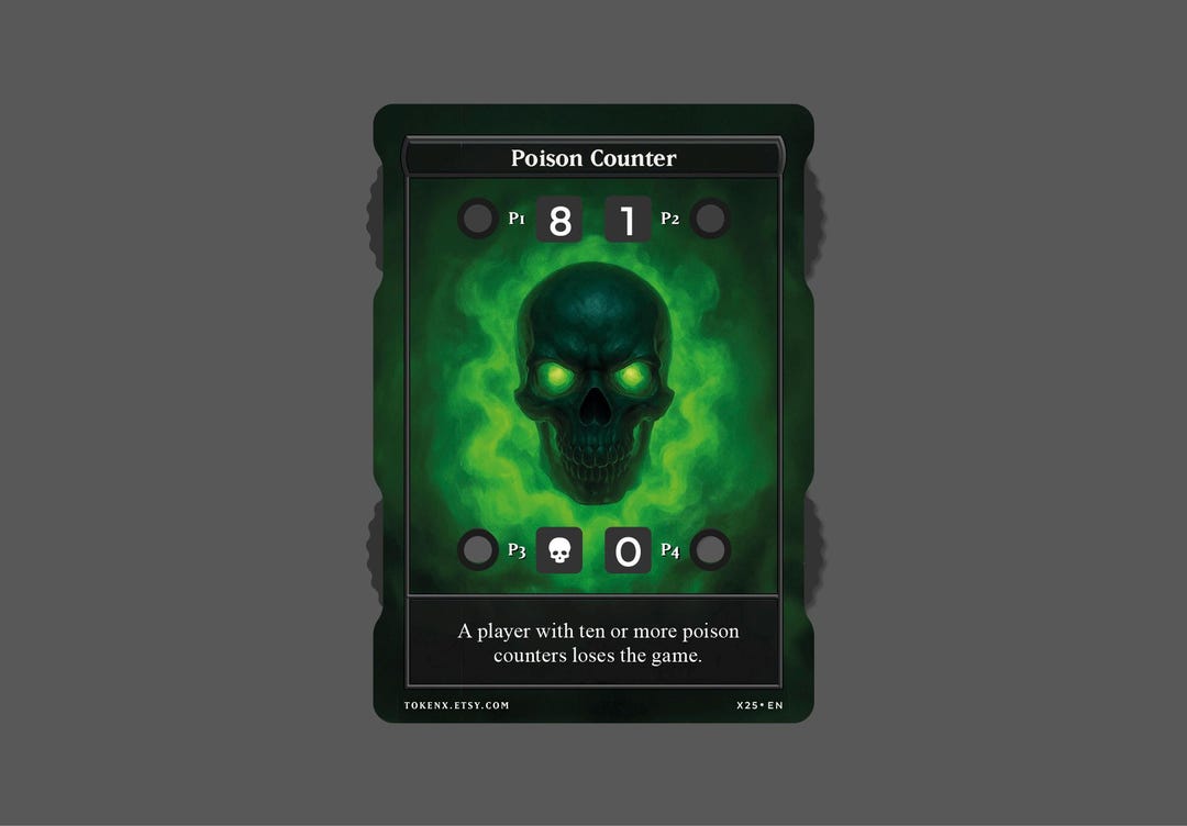 POISON Counter for 4 Players – Magic the Gathering, - Etsy