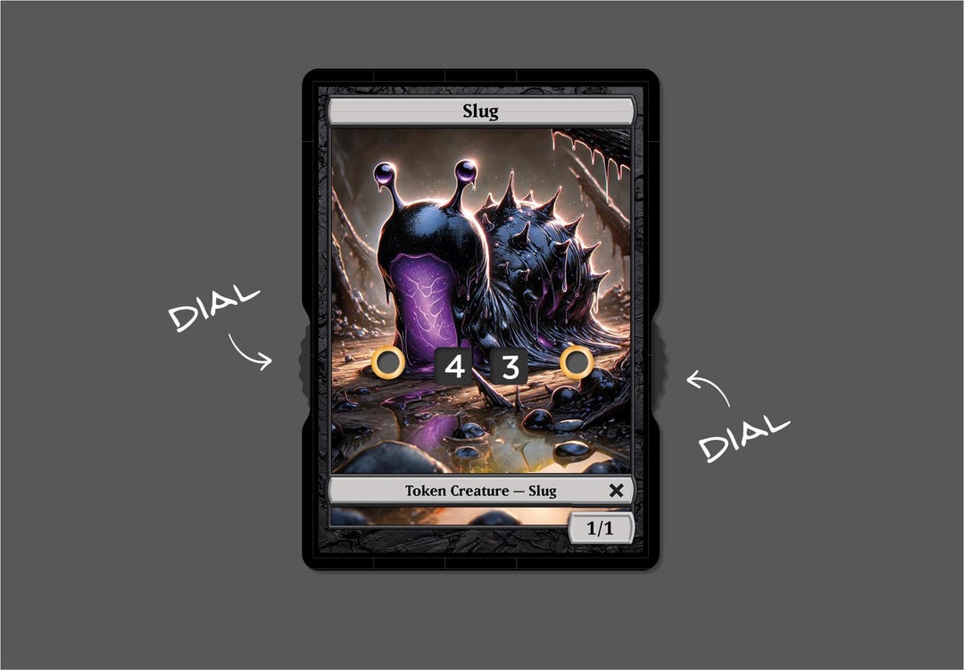 1/1 Slug Token With Number Display – Magic the Gathering - Etsy