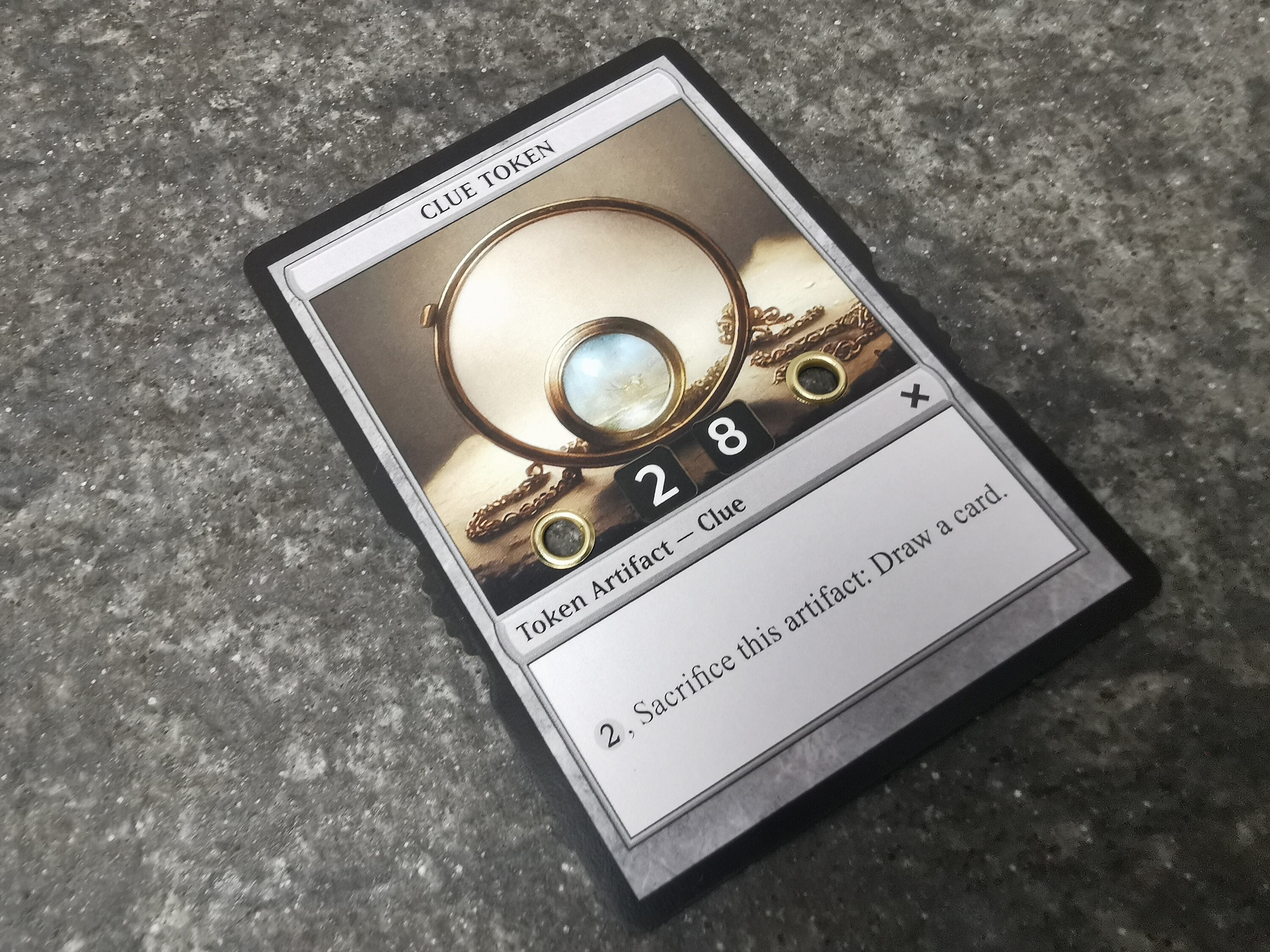 MTG Clue Token With Number Display - Etsy