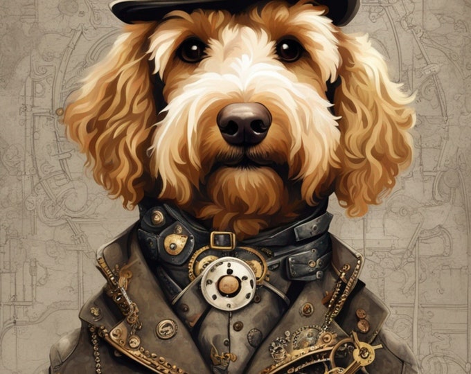 Steam Punk Golden Doodle Decoupage Tissue Paper - Etsy