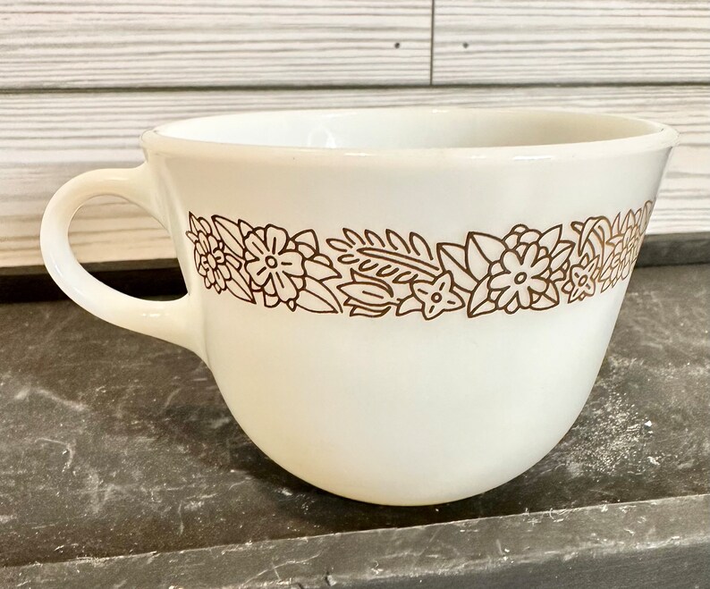 Pyrex by Corning Woodland Pattern Coffee Cups 8 Vintage - Etsy