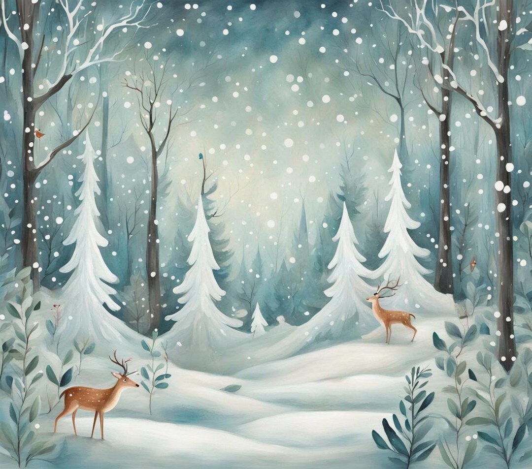 Woodland Winter's Whisper Tissue Paper - Etsy