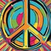 Pop Art Peace Sign Decoupage Paper - Etsy