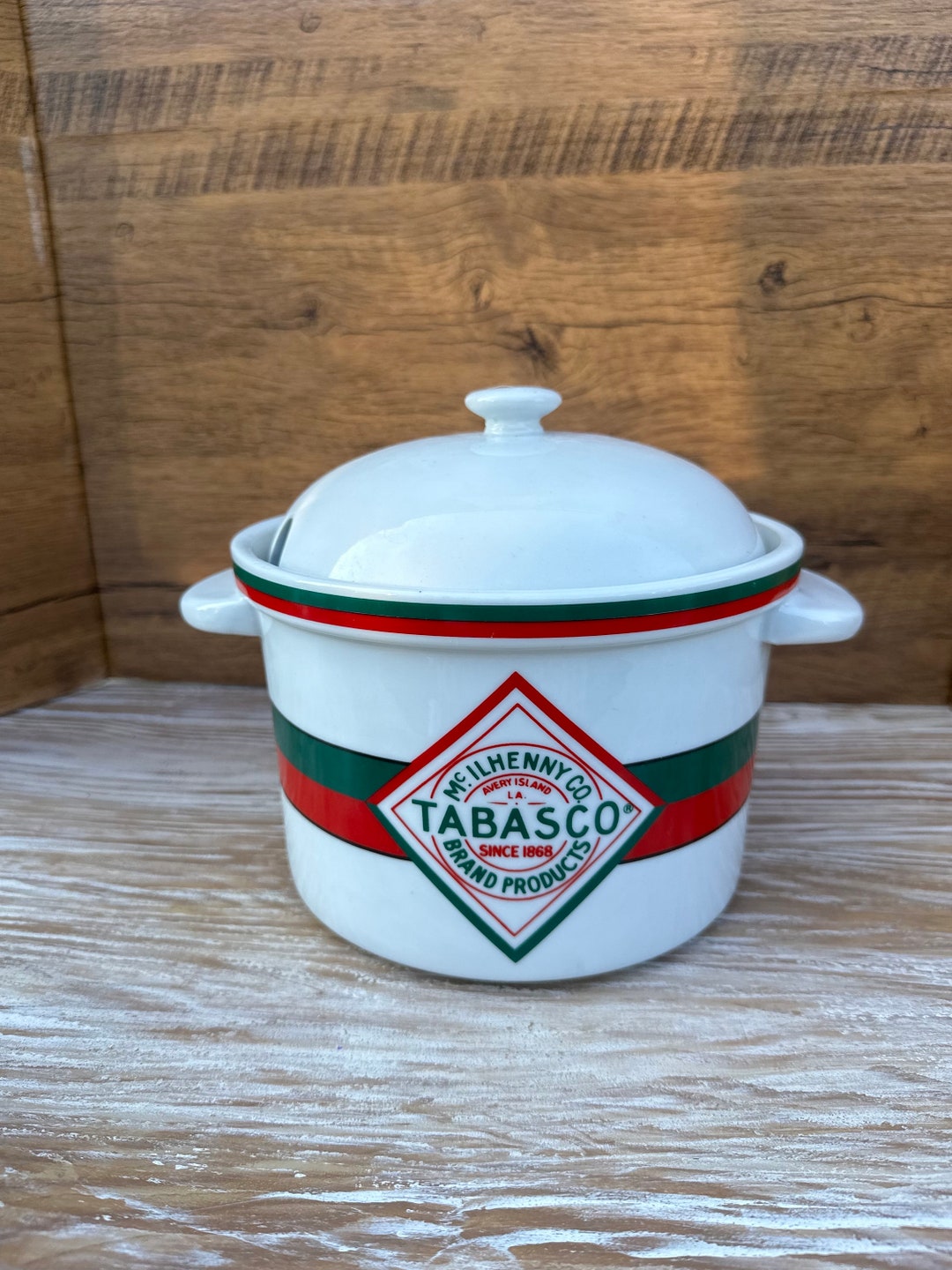 TABASCO Stoneware Soup Chili Tureen Lidded Bowl/pot Crock - Etsy