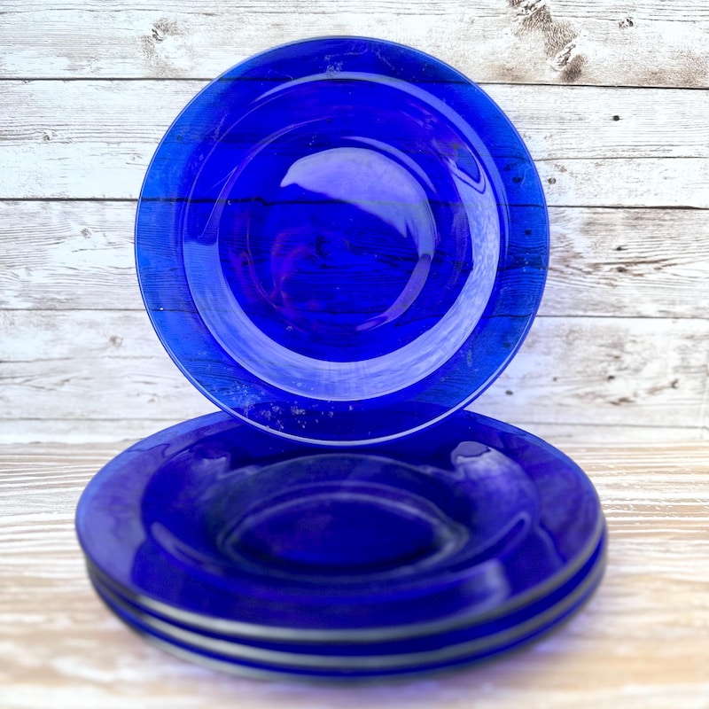 Cobalt Blue Plate - Etsy