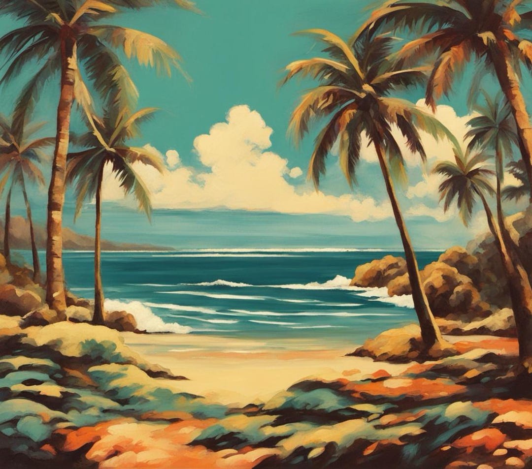 Tropical Retro Bliss Decoupage Tissue Paper - Etsy