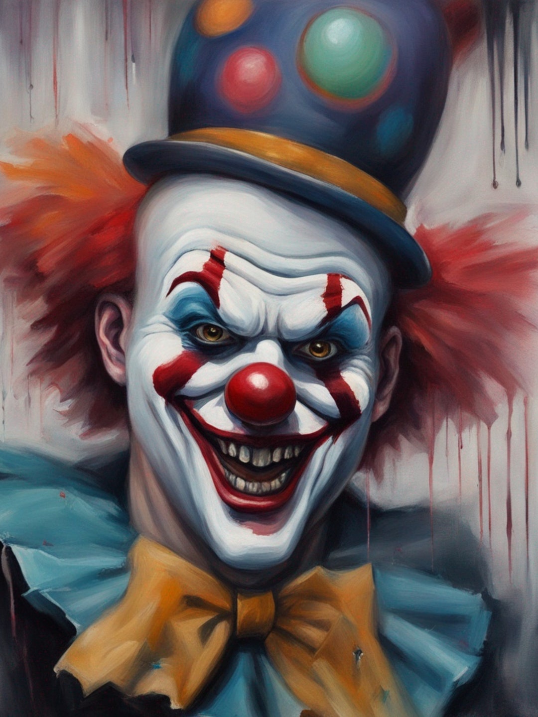 Creepy Clown Decoupage Paper Delights - Etsy
