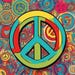 Pop Art Peace Sign Decoupage Paper - Etsy