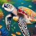 Ocean Palette: Colorful Sea Turtle Decoupage Delights - Etsy
