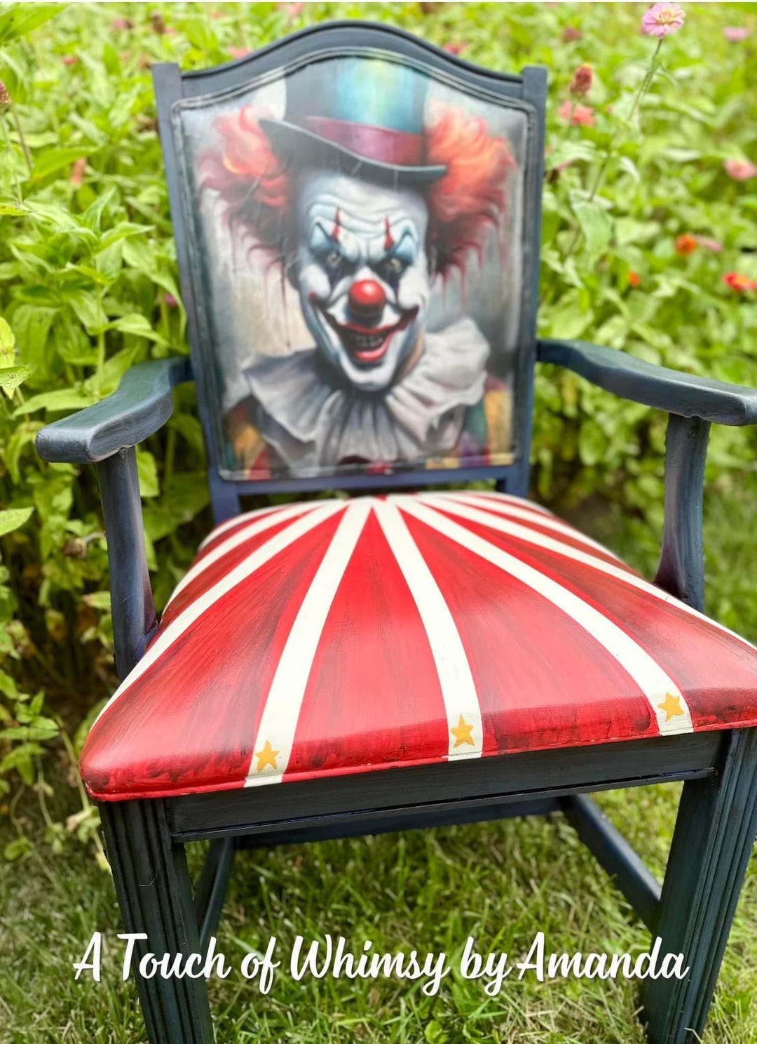 Creepy Clown Painted Horror Chair - Etsy