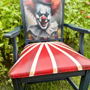Creepy Clown Painted Horror Chair - Etsy