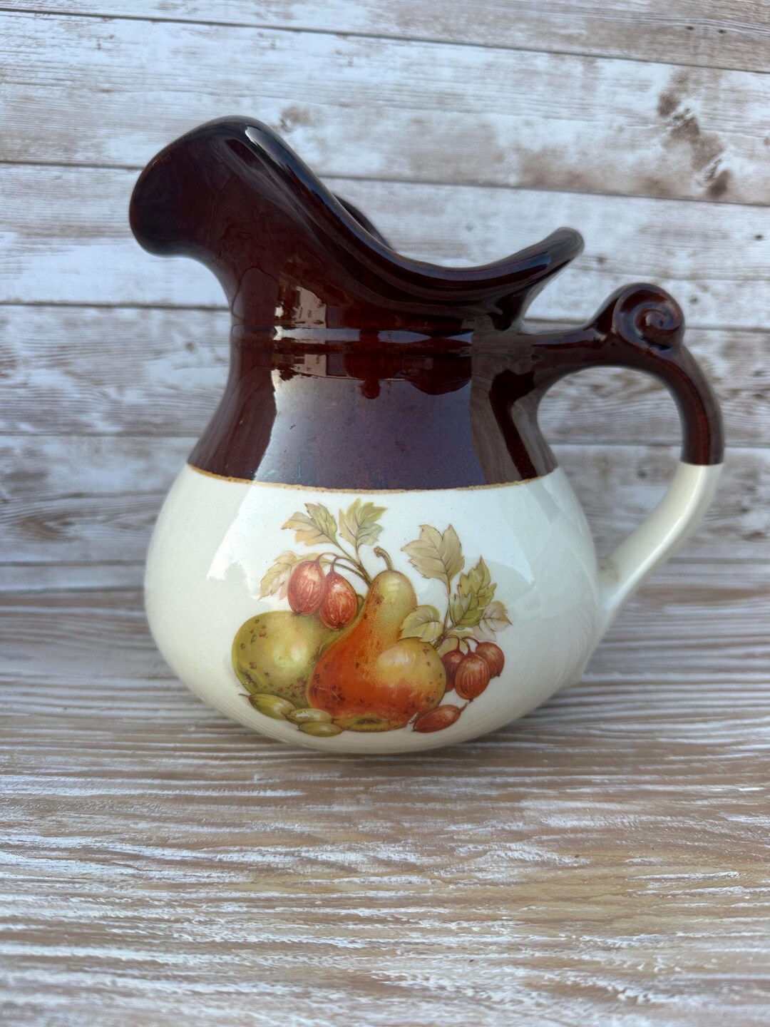 Vintage Large Mccoy Pitcher 7515 Pottery - Etsy
