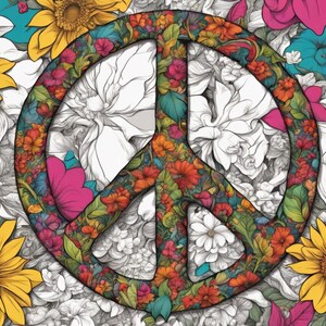 Pop Art Peace Sign Decoupage Paper - Etsy