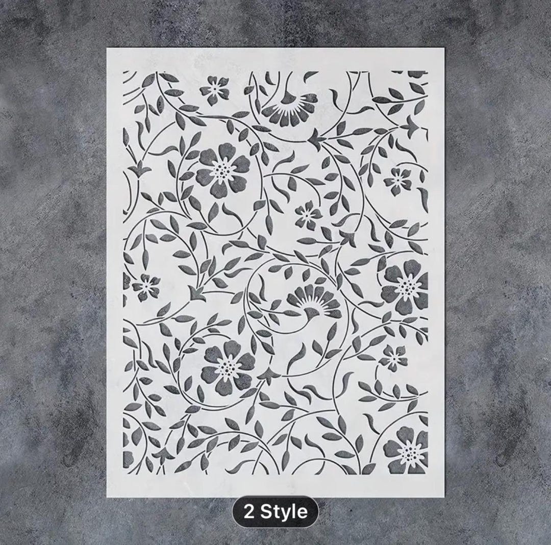 12x16 Inches Flourish Stencils for Painting on Wood, Canvas, Paper ...