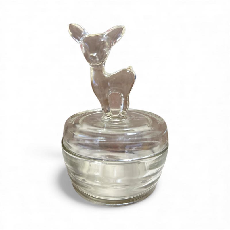 Vintage Deer Trinket Dish - Etsy