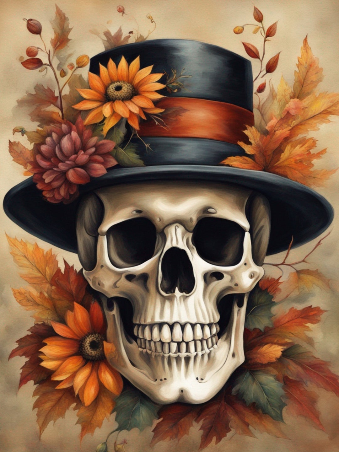 Autumn Harvest: Scarecrow in Fall Decoupage Paper Design - Etsy