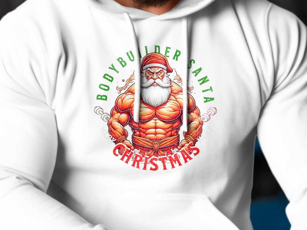 Bodybuilder Santa Santa Christmas Gift Santa Christmas - Etsy