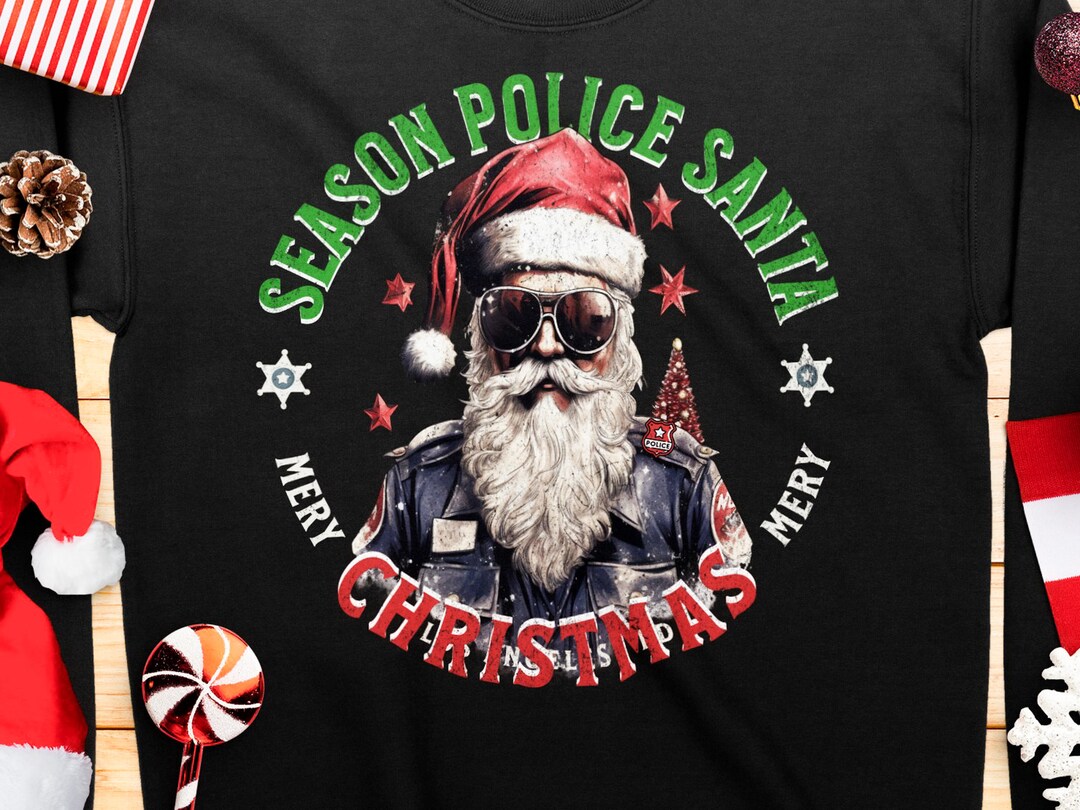 Police Santa Santa Christmas Gift Cop Christmas Christmas - Etsy