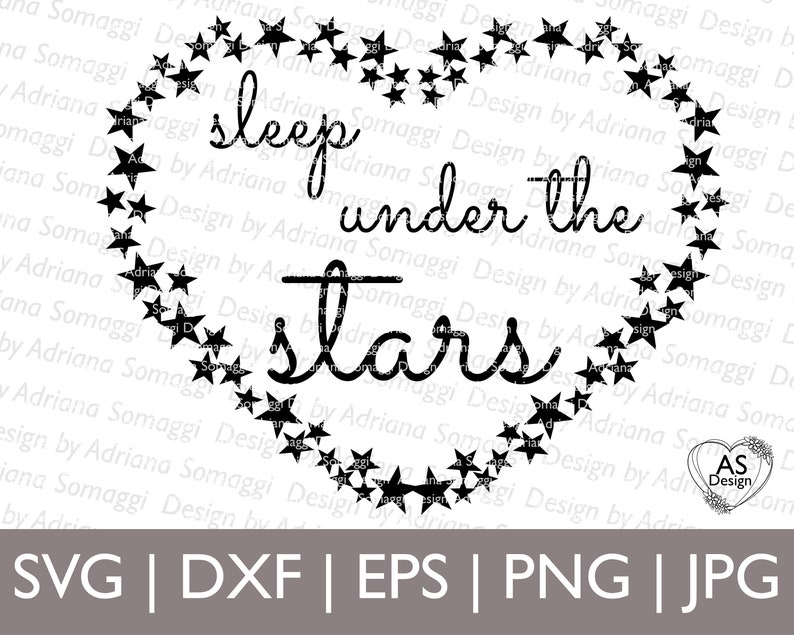Sleep Under The Stars SVG Star Wreath Cutting File Boho | Etsy