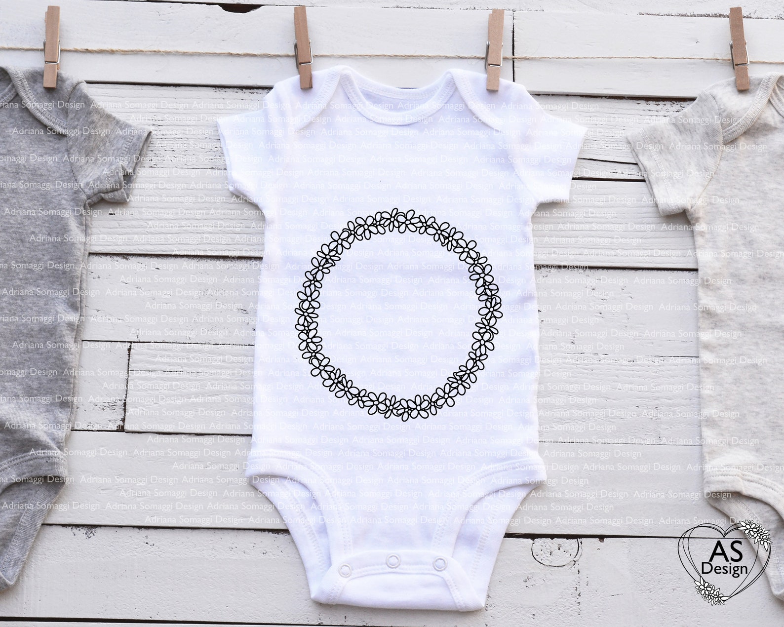 Daisy Circle SVG Bundle Floral Clipart Cutting File Flower - Etsy