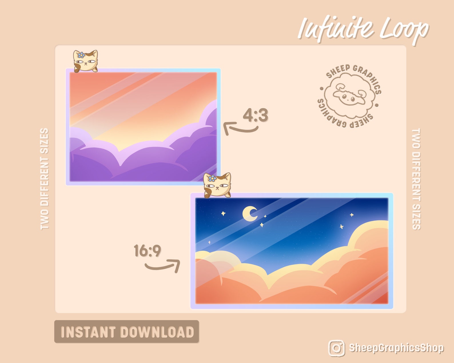 Animated Webcam Overlay / Grumpy Cat / Cute Cam Border Frame / Stream ...