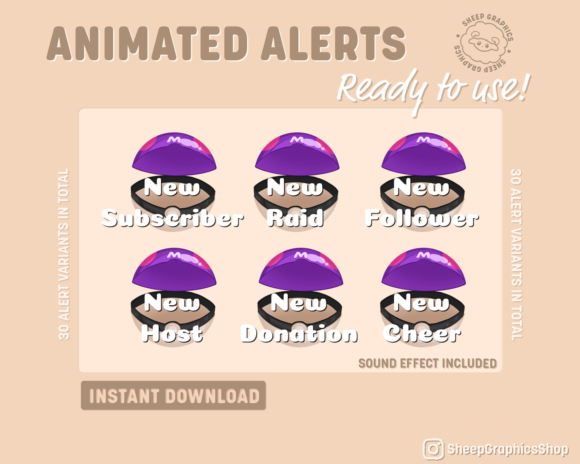 Pokémon Twitch Alerts / Pokéball Animation / Twitch Pokémon Animation ...
