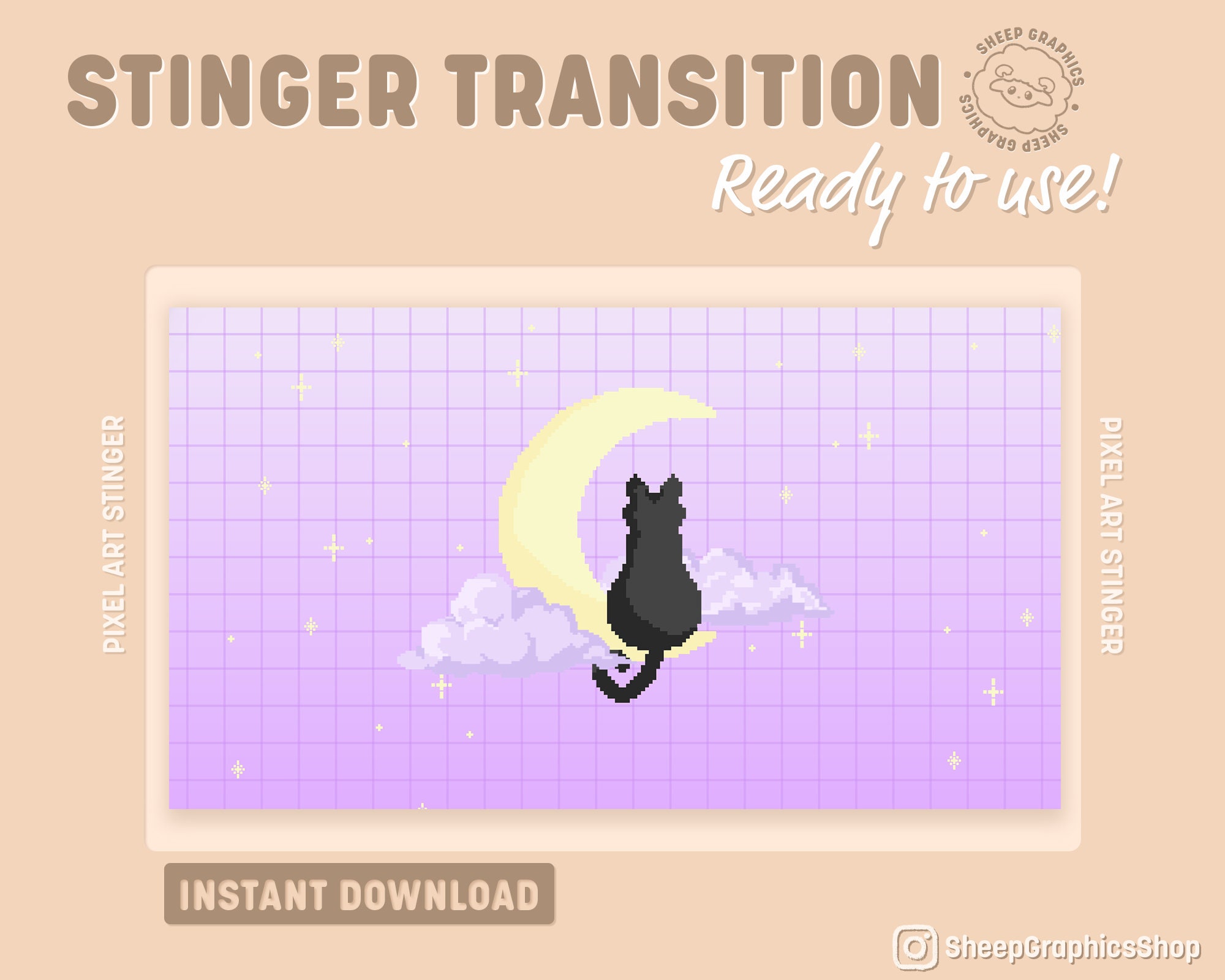 Twitch Cat Animation Twitch Stinger Transition Cute Cat Transition ...