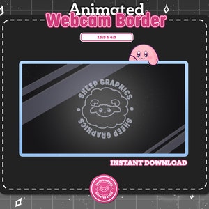 Cute Animated Webcam Overlay / Kawaii Kirby Overlay / Cute Cam Border ...