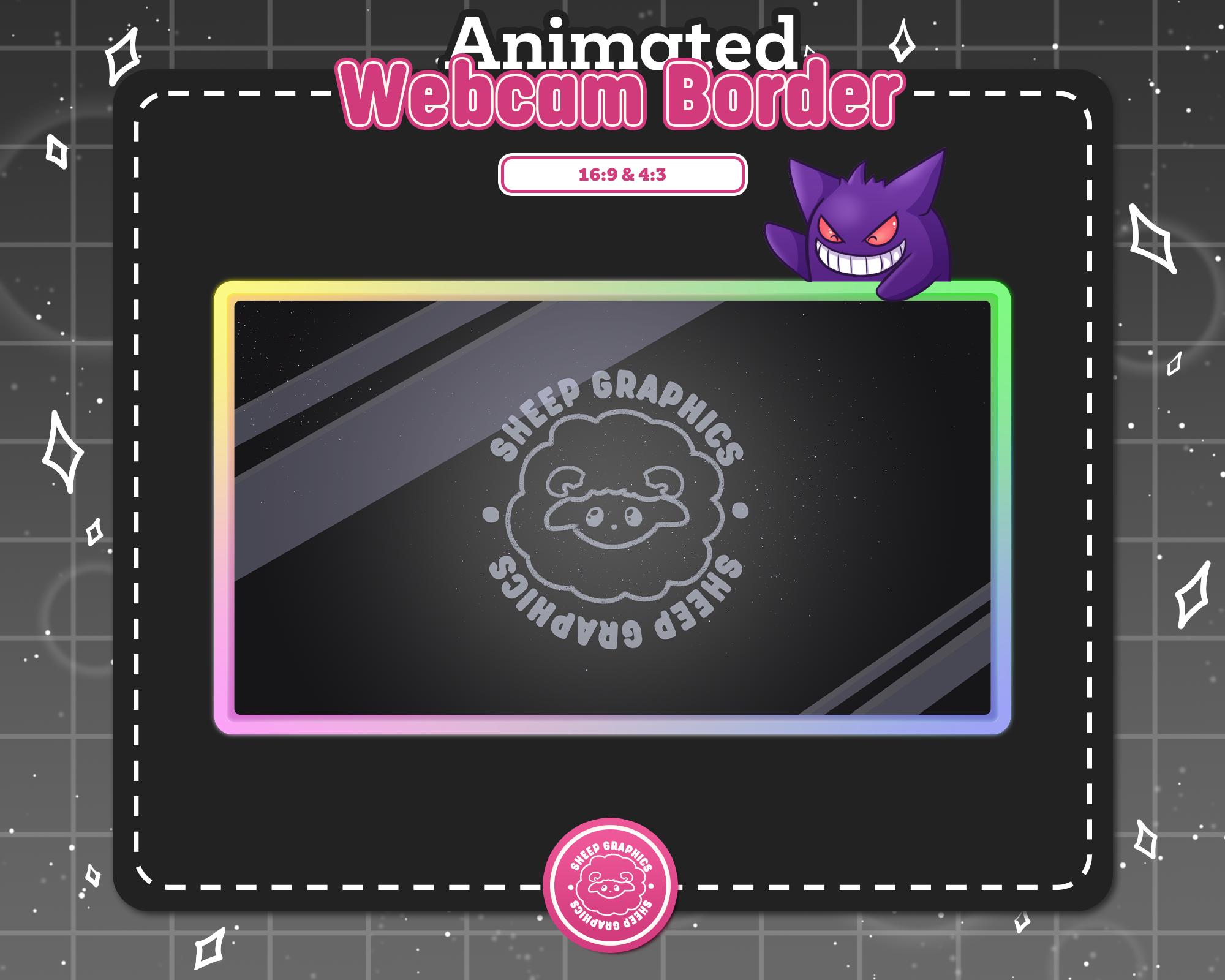 Cute Animated Webcam Overlay - Bongo Gengar - Pokémon Stream Graphics ...