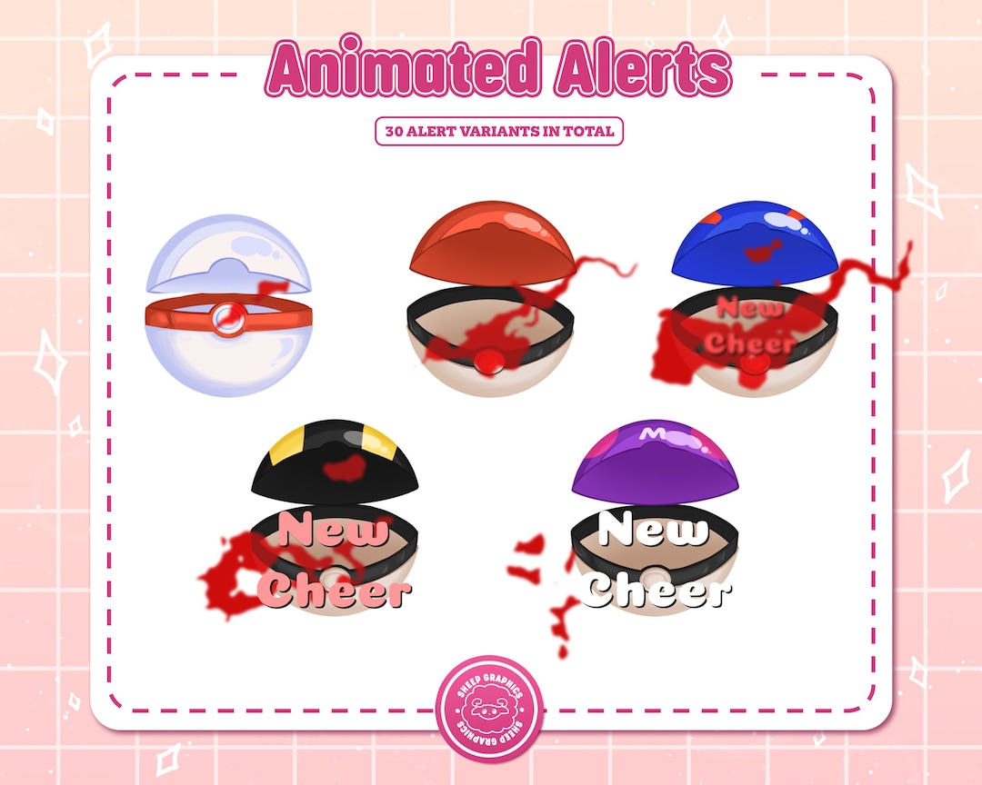 Pokémon Twitch Alerts / Pokéball Animation / Twitch Pokémon Animation ...