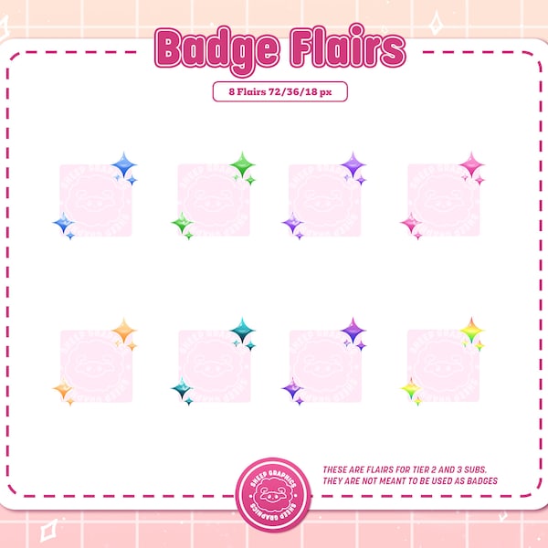 Twitch Sub Badge Flair - Etsy