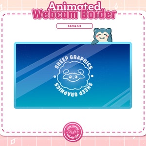 Cute Animated Snorlax Webcam Overlay / Bongo Snorlax / Cute Cam Border ...
