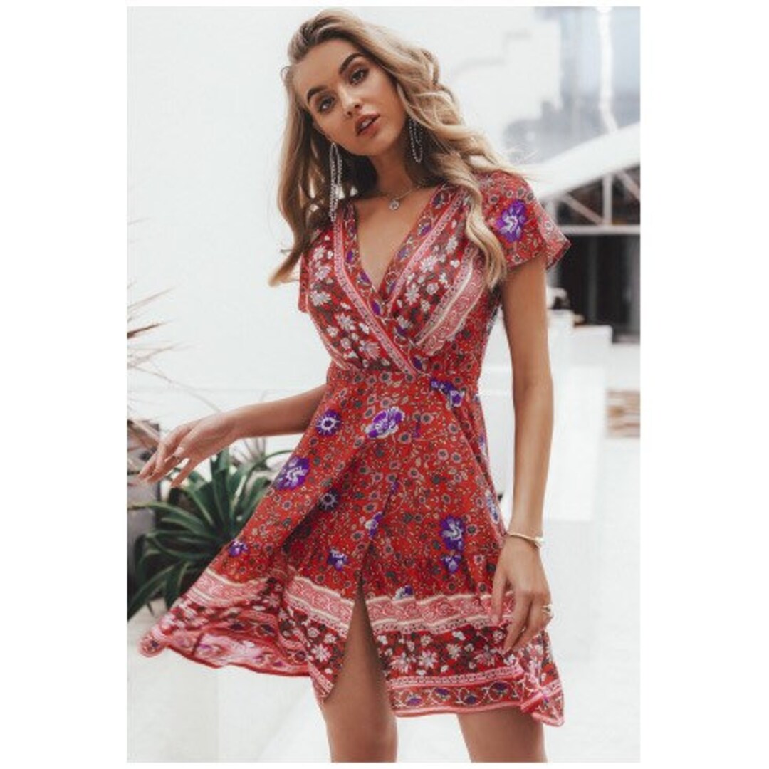Boho Dress Plus Size Summer Dress For Women Bohemian Dress Etsy